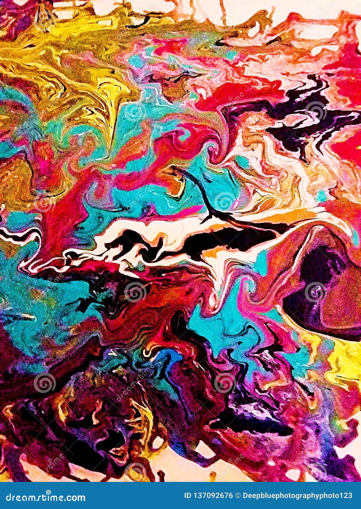 Flow painting stock illustration. Illustration of artwork - 137092676