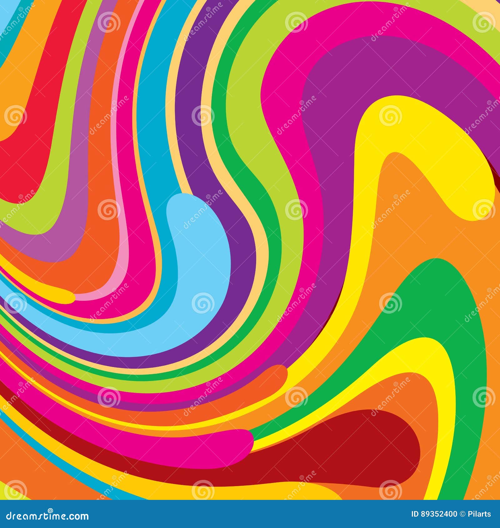 Colorful Artwork Vector stock vector. Illustration of flow - 89352400