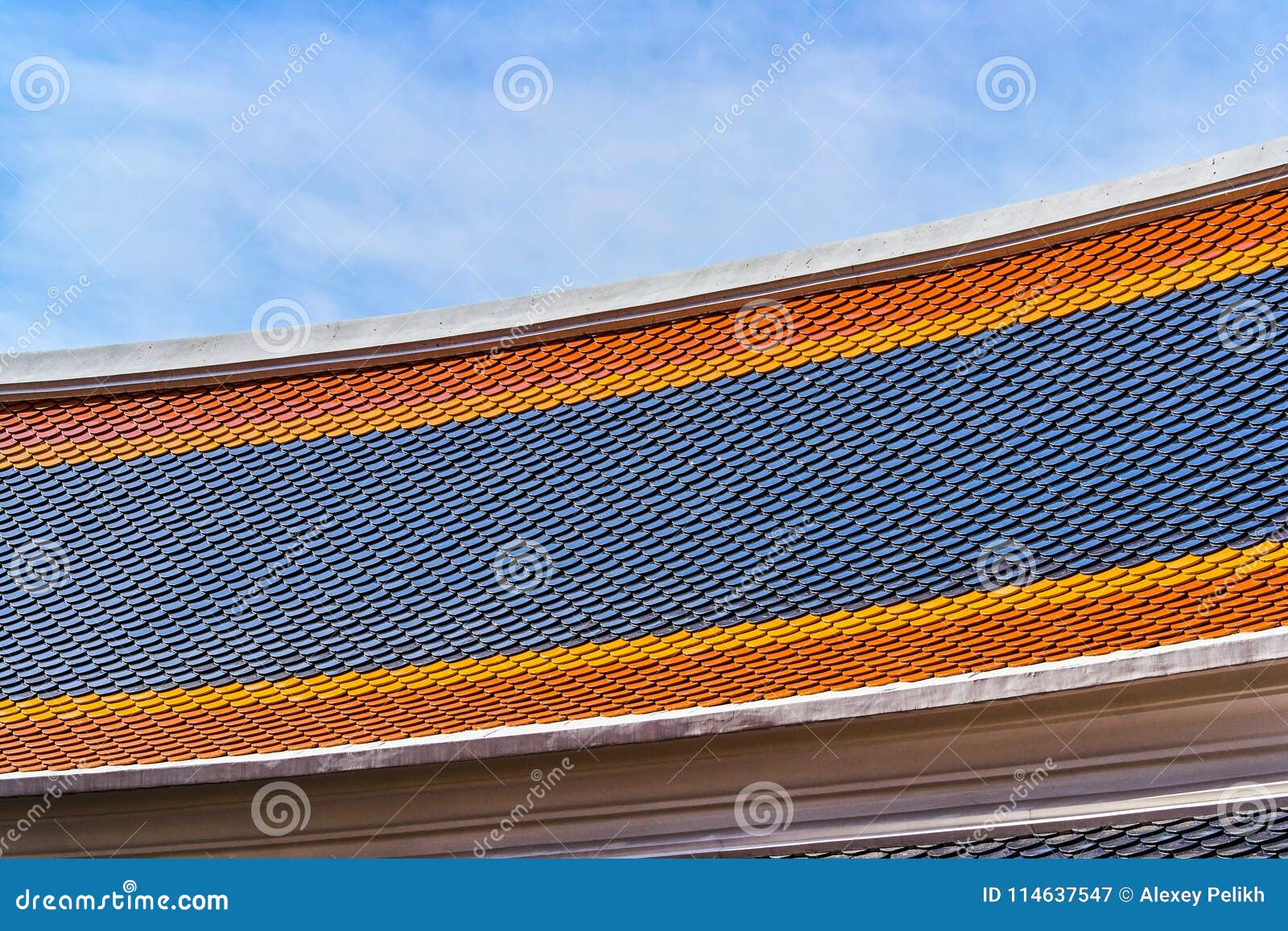Colorful asian tile roof stock image. Image of ceramic - 114637547