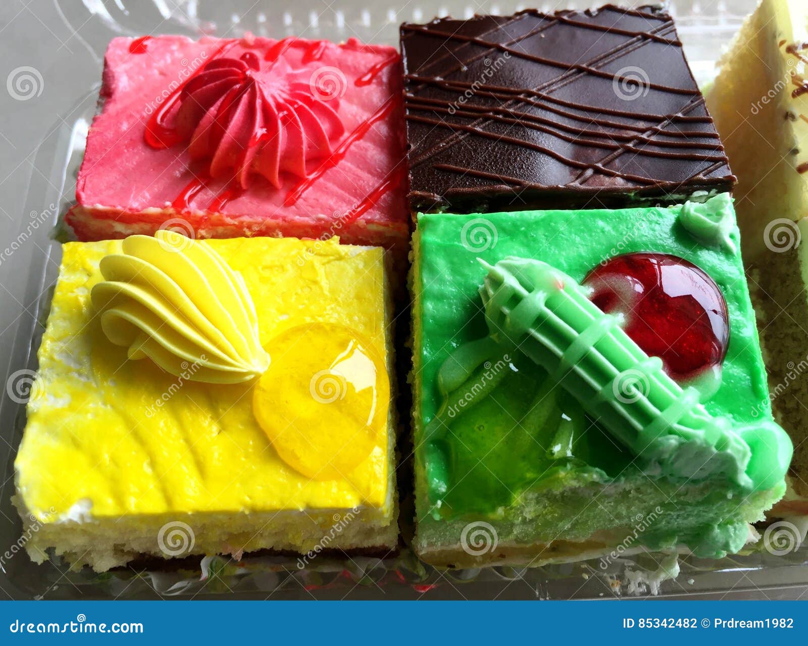 Colorful Assorted Pastries stock photo. Image of cake - 85342482