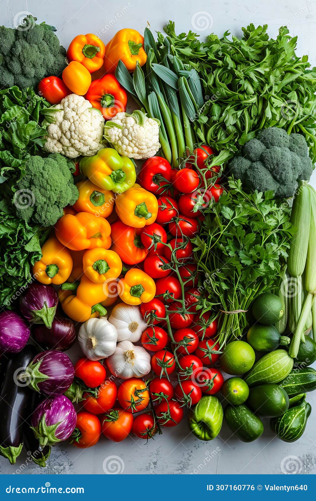 Colorful Assortment of Vegetables Including Peppers and Broccoli are ...