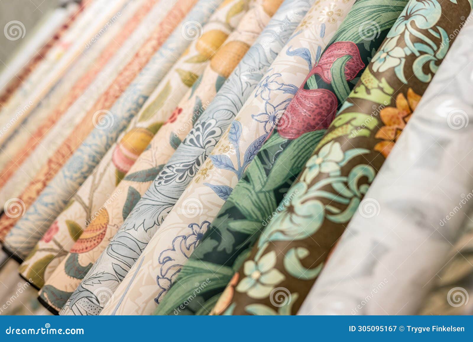 Colorful Assortment of New Wallpapers.. Stock Image - Image of ...