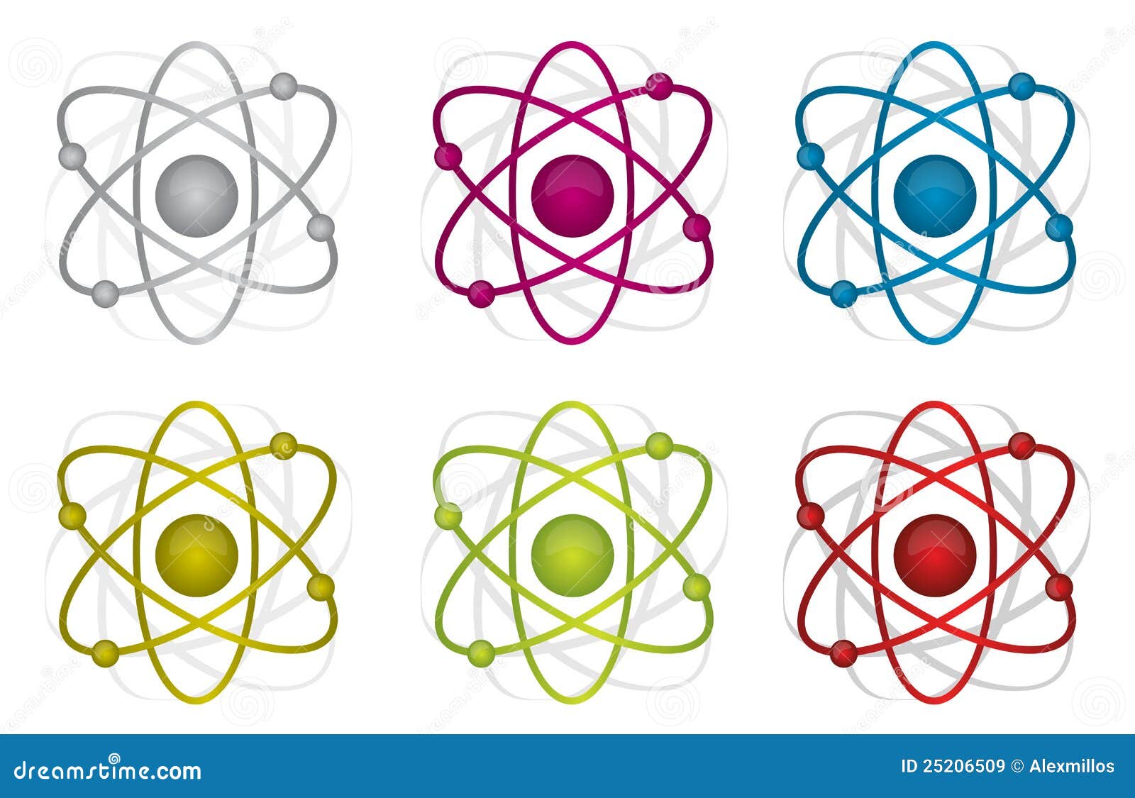 Colorful Atoms Illustration Design Stock Vector - Illustration of ...