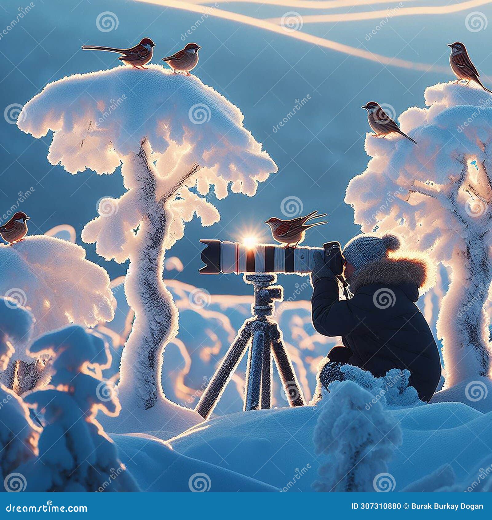 Colorful and Attractive Winter Activities for Enjoy Stock Photo - Image ...