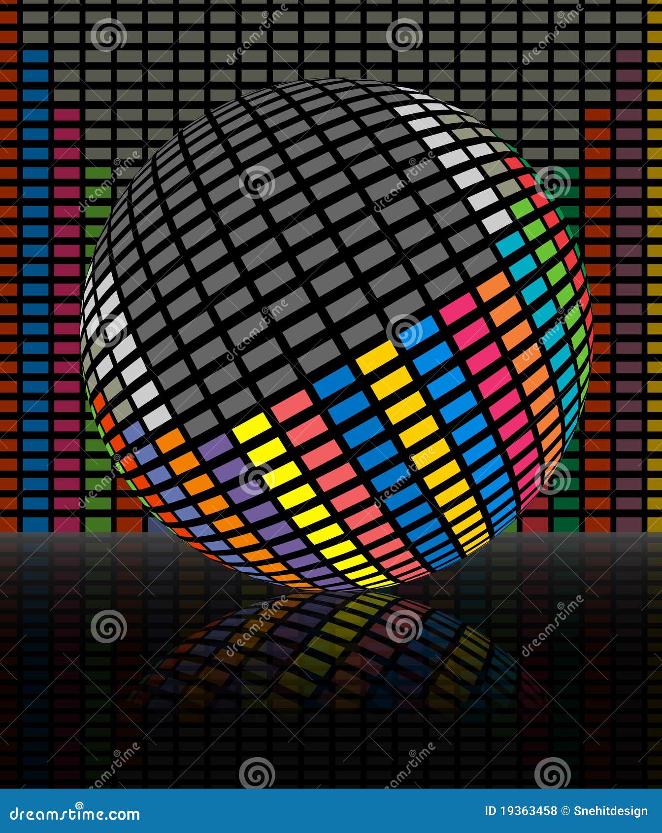 Colorful Audio Equalizer Bars Stock Illustration - Illustration of ...