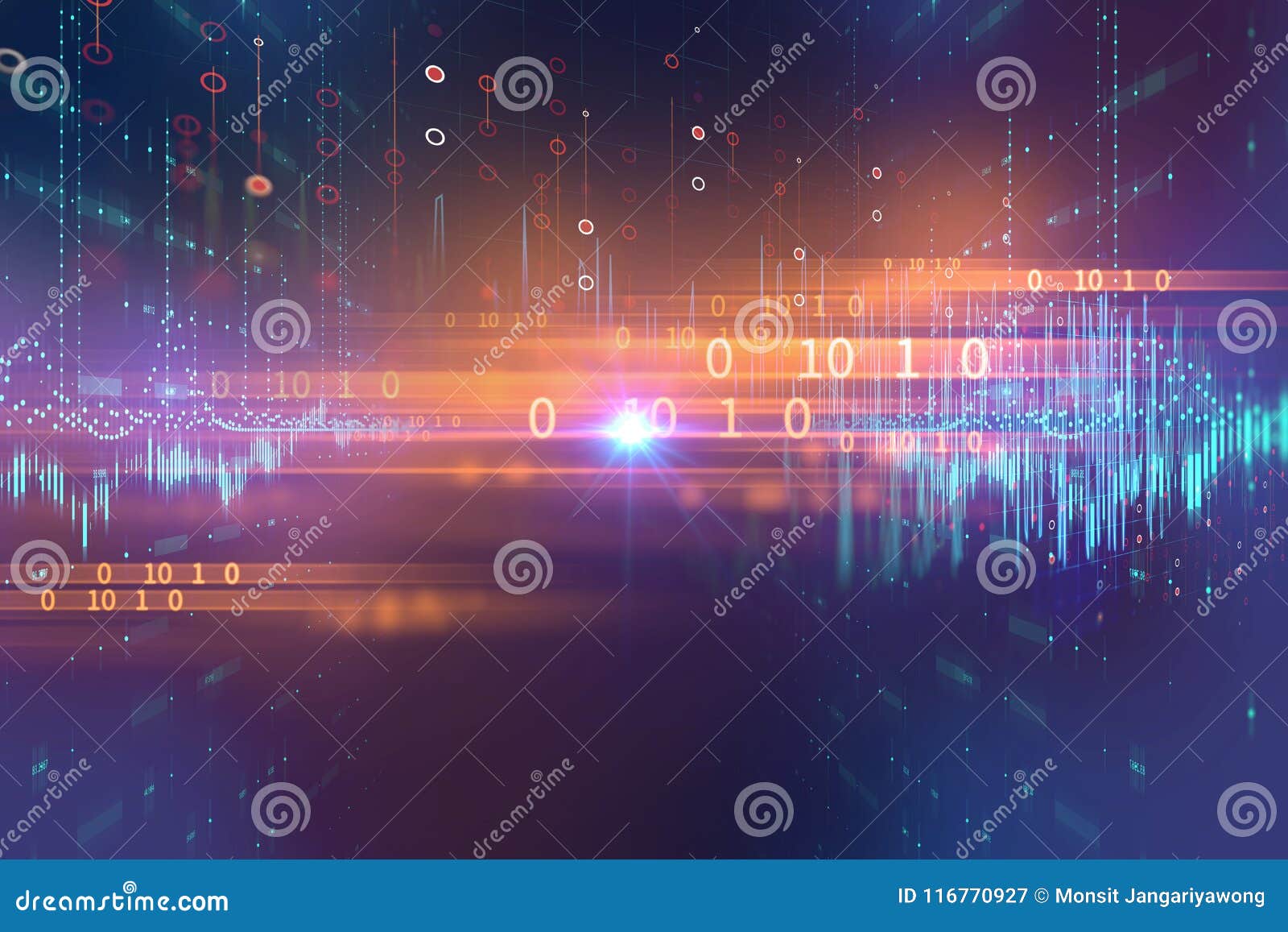 Audio Waveform Abstract Technology Background Stock Illustration ...