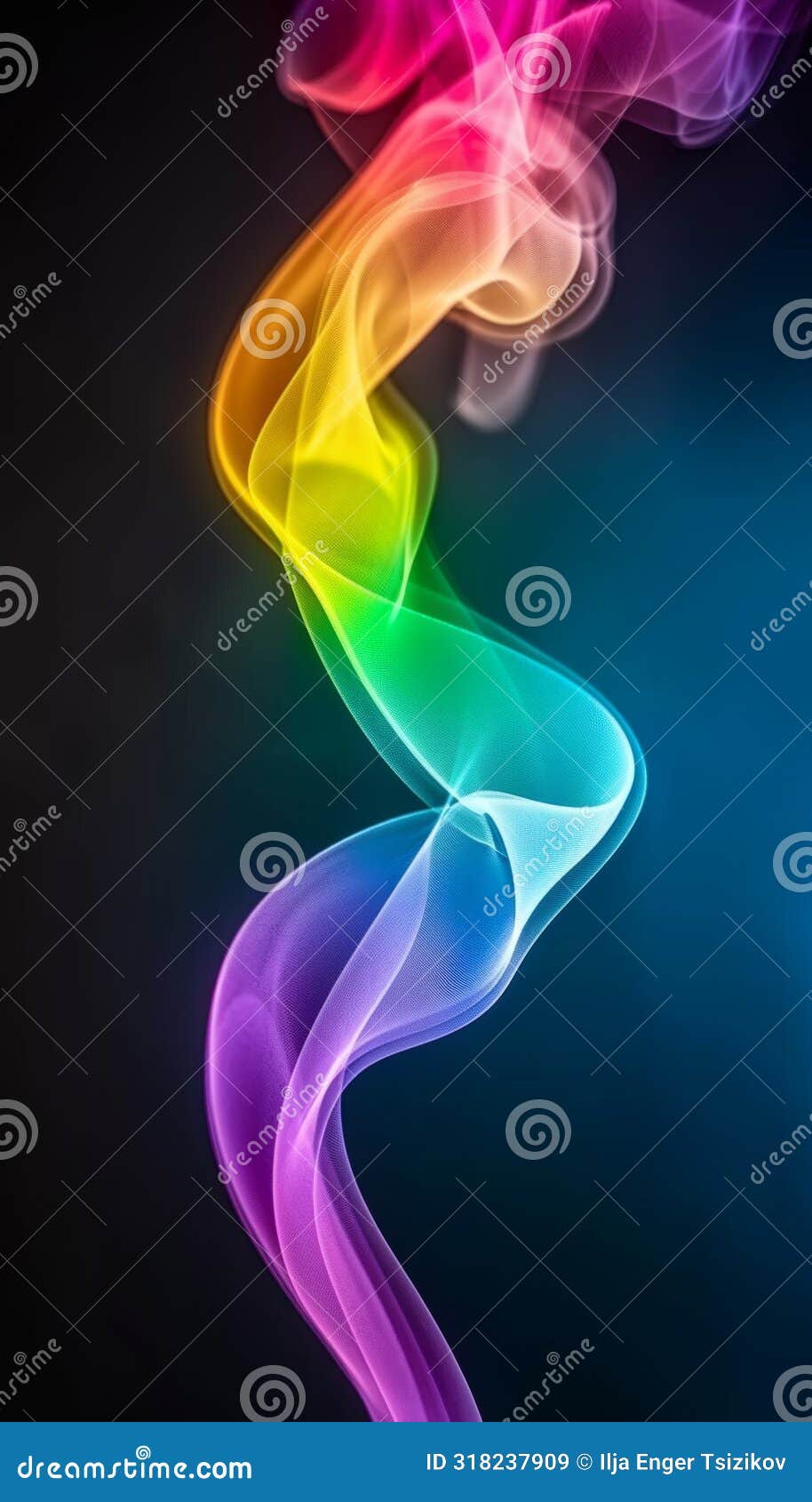 Colorful Audio Waveform Spectrum on Dark Background for Visually ...