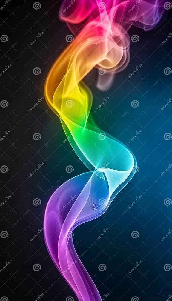 Colorful Audio Waveform Spectrum on Dark Background for Visually ...