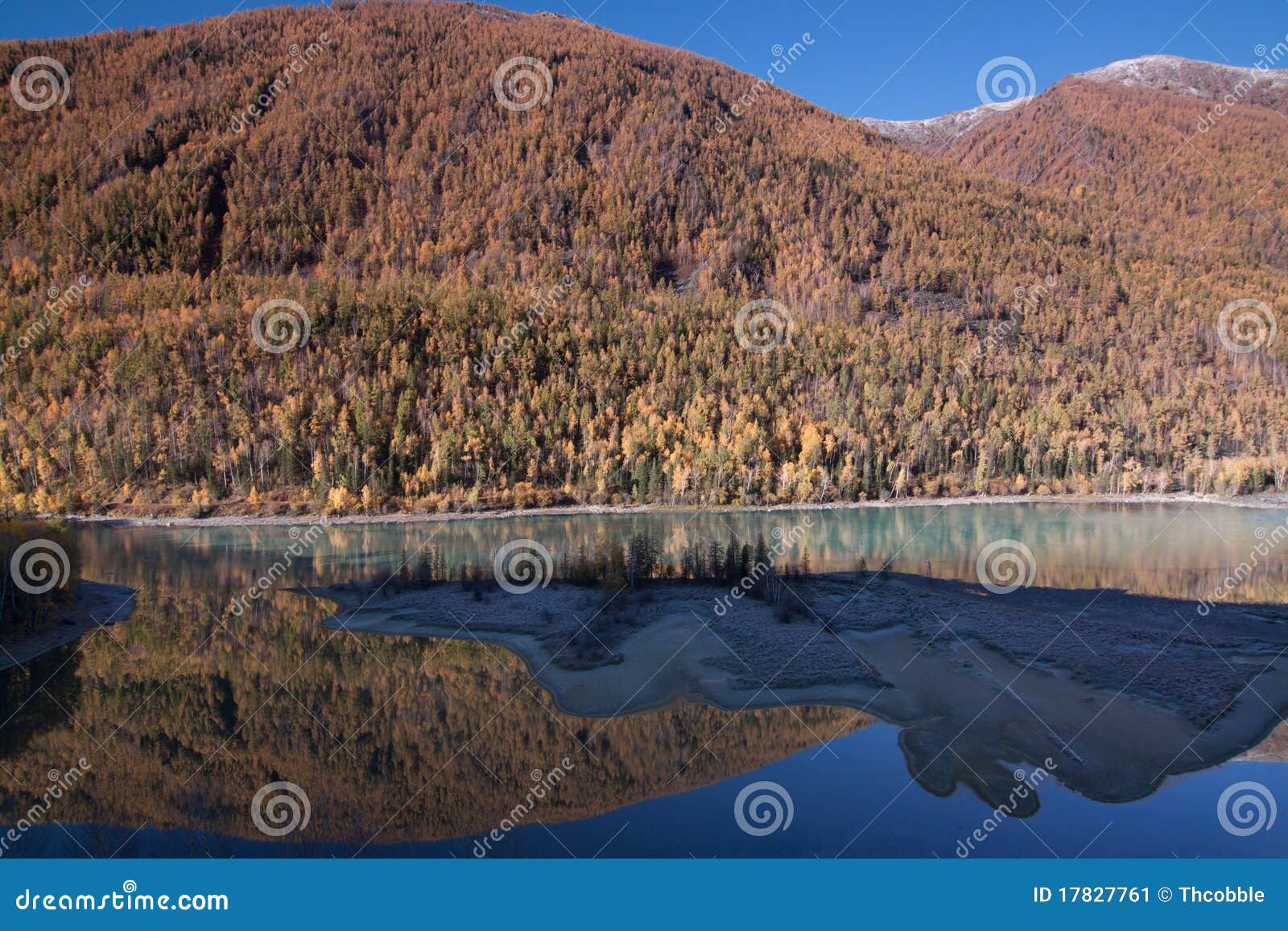 Colorful Autumn of Kanas, Xinjiang Stock Image - Image of cloud, fall ...