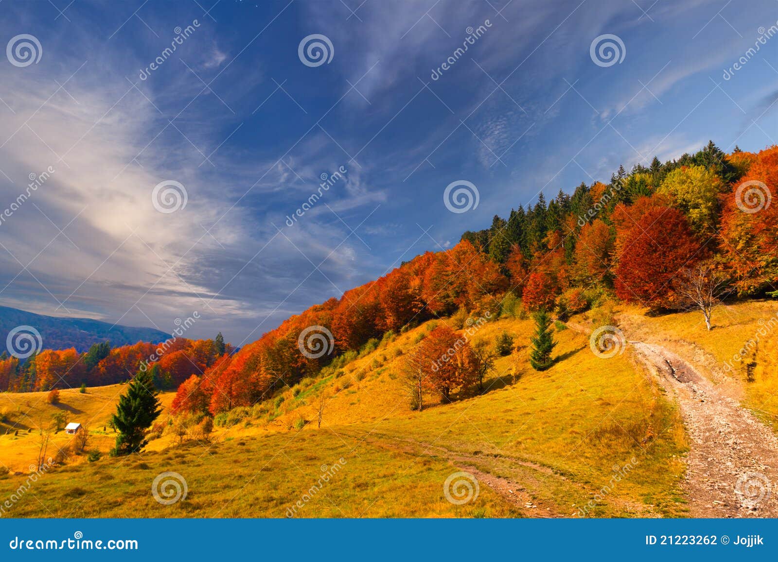 Colorful autumn landscape stock photo. Image of colorful - 21223262