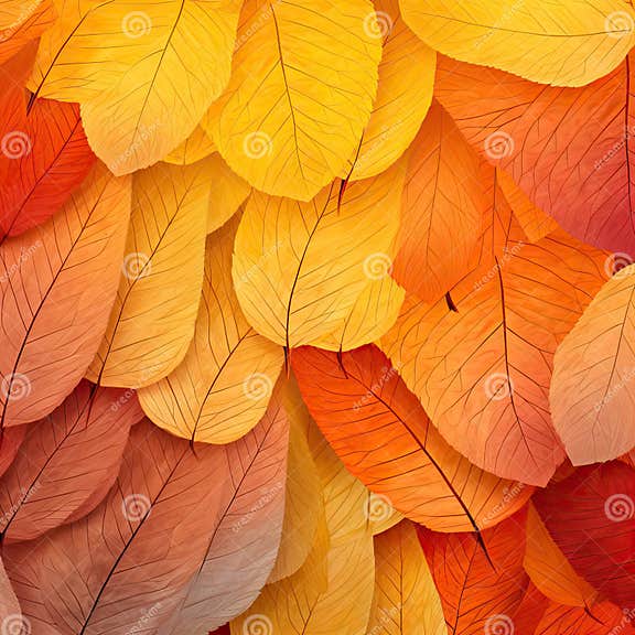 Colorful Autumn Leaves Vector Illustration Stock Illustration
