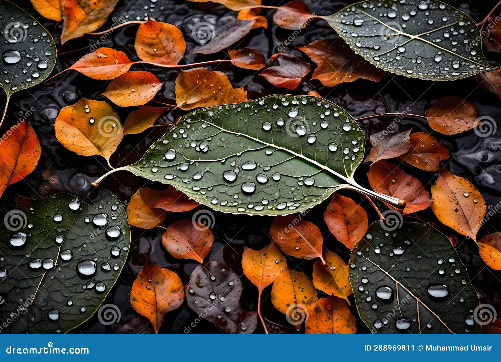 COLORFUL AUTUMNS LVEAVS for BACKGROUND GENERATED by AI TOOL Stock ...