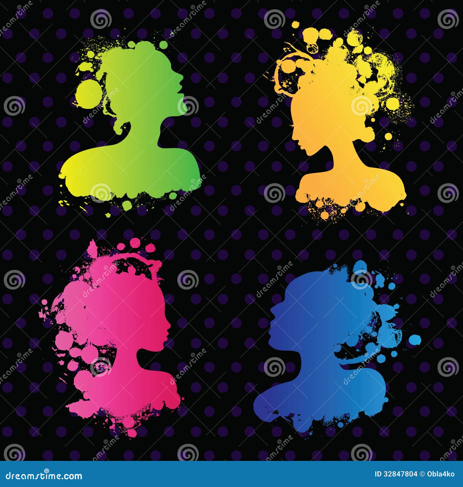 Colorful avatars stock vector. Illustration of passion - 32847804