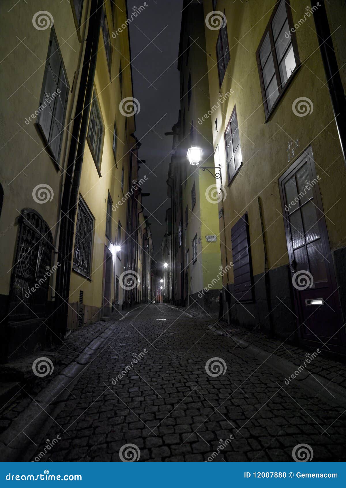Colorful back alley stock photo. Image of road, outdoors - 12007880