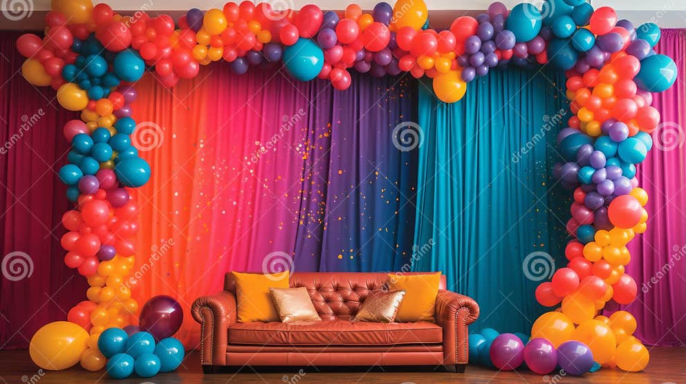 Colorful Backdrop for Raffle Extravaganza Stock Illustration ...