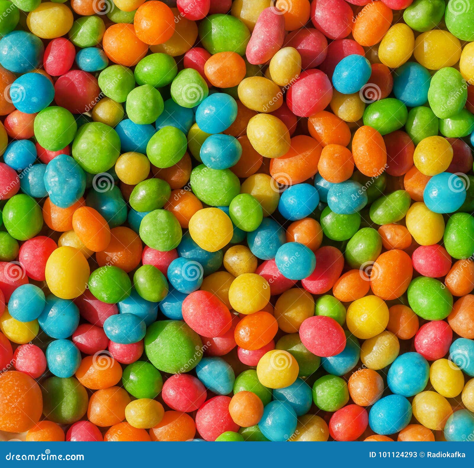 Colorful Background of Bright Candy Small Round Forms. Abstract Sweets ...