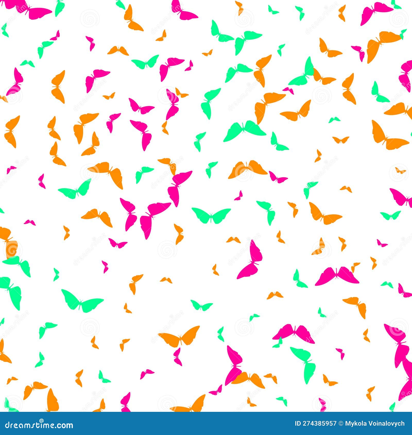 Colored Butterfly Vector on White Background, Design Element Stock ...