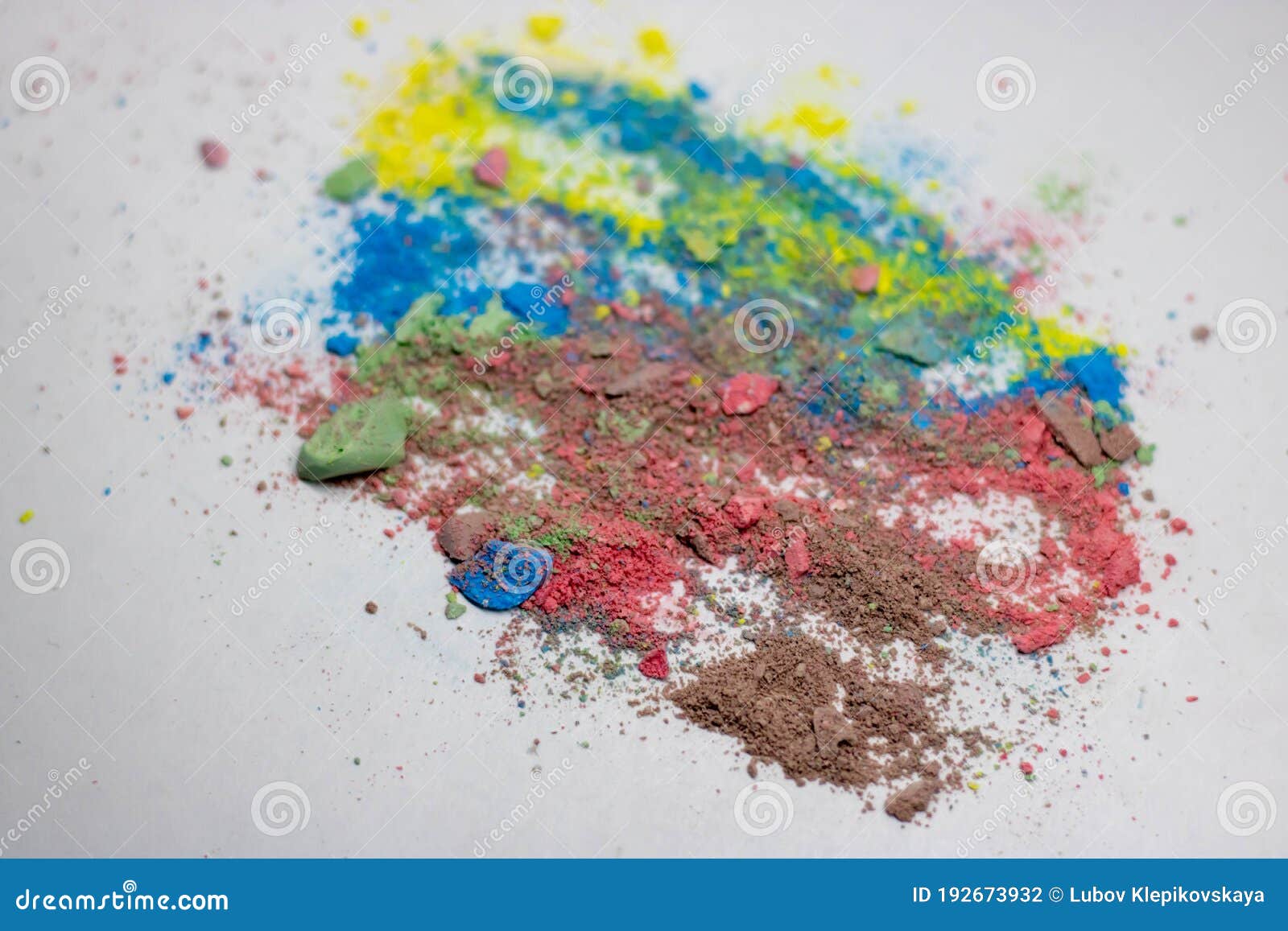Colorful Background of Chalk Powder. Multicolored Dust Particles ...