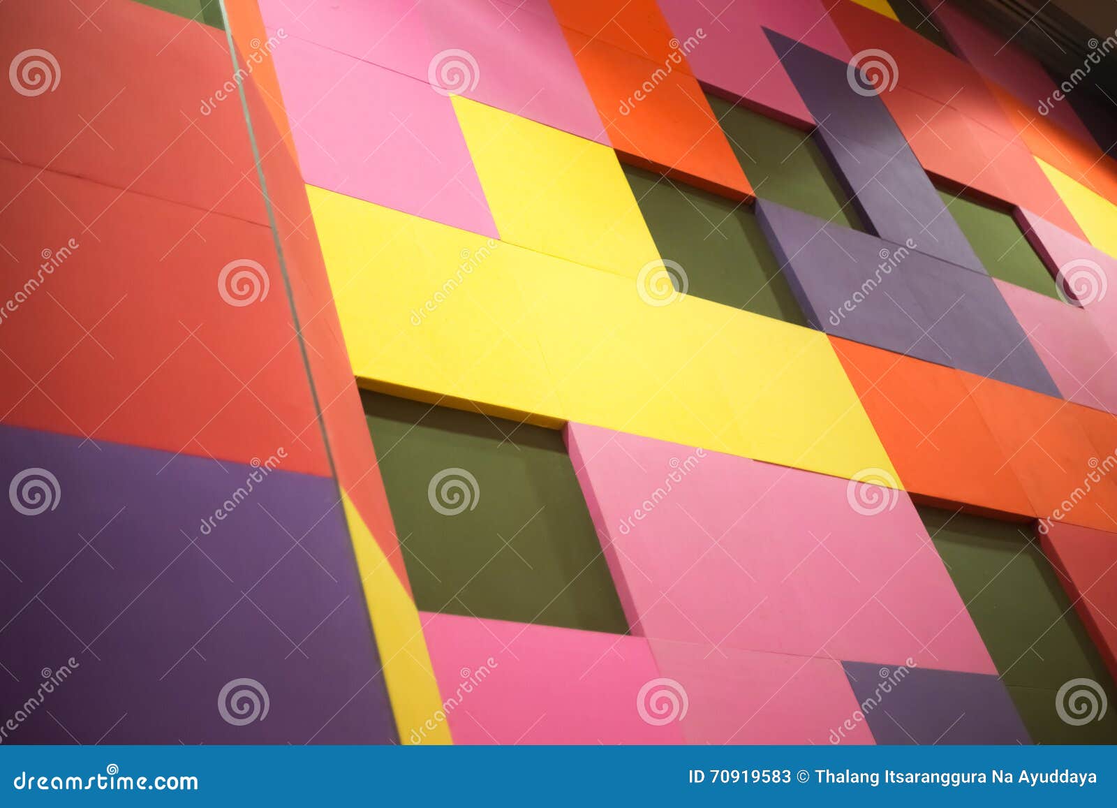 Colorful Background of Colored Squares of Different Colors Stock Image ...