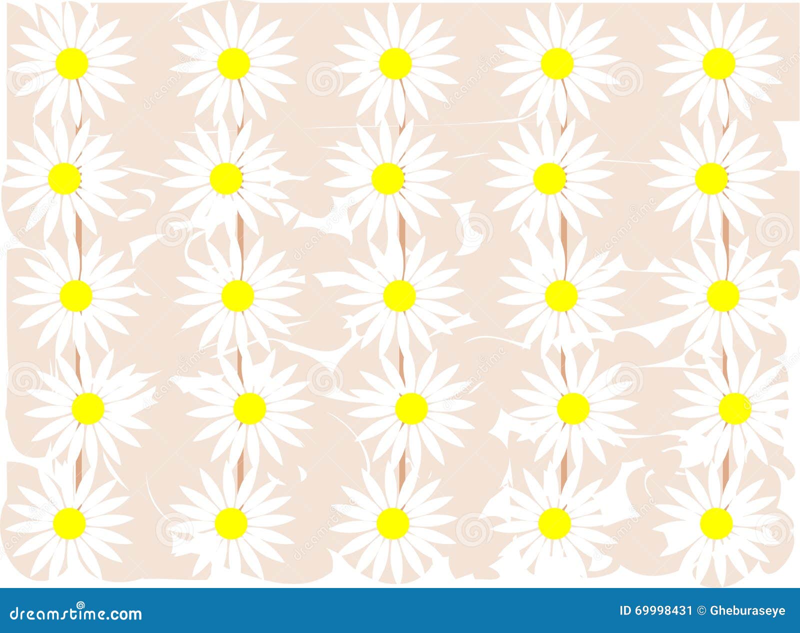 Colorful Background with Daisies Stock Vector - Illustration of ...