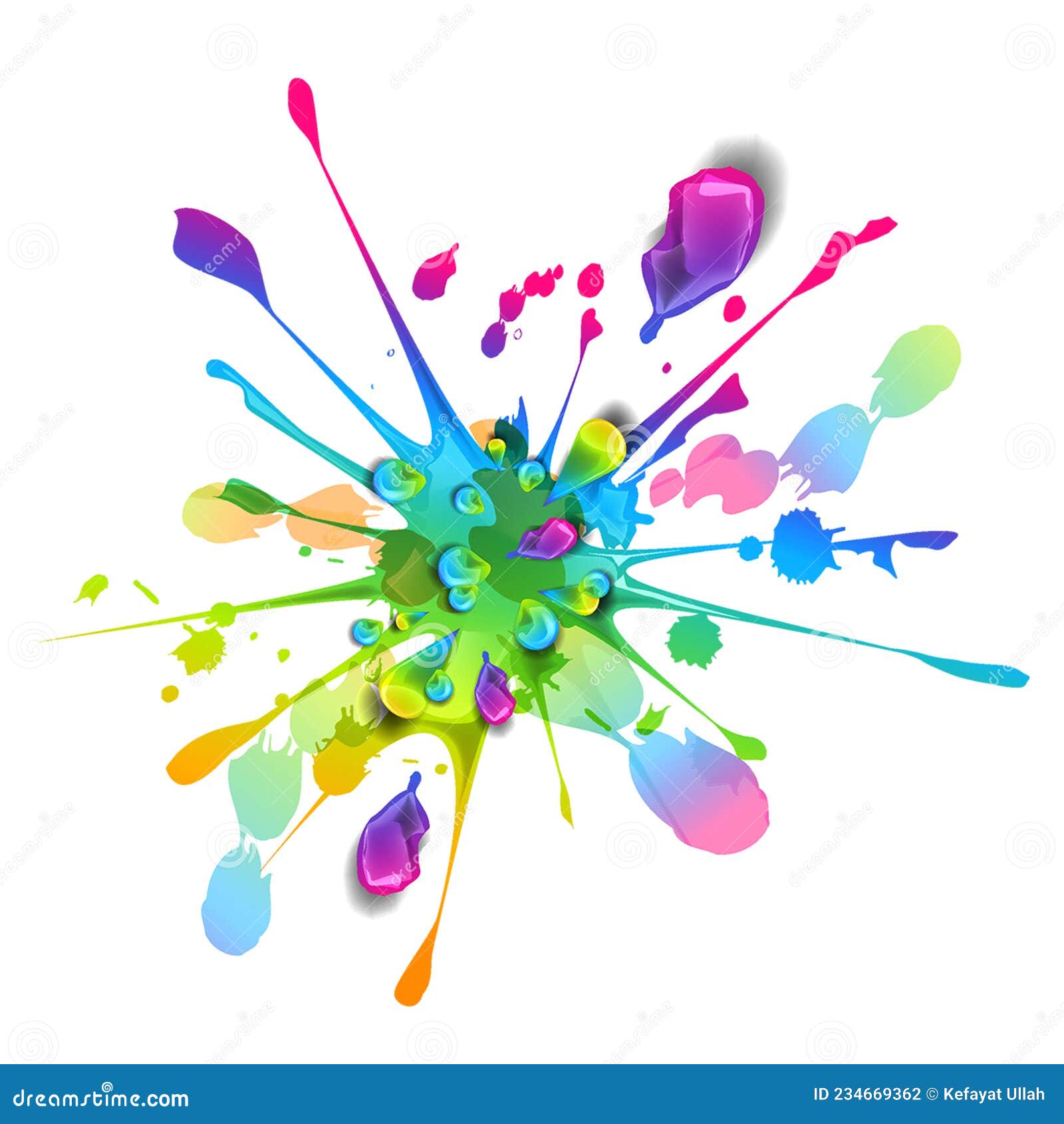 Colorful Background Design with White Background Here Stock ...