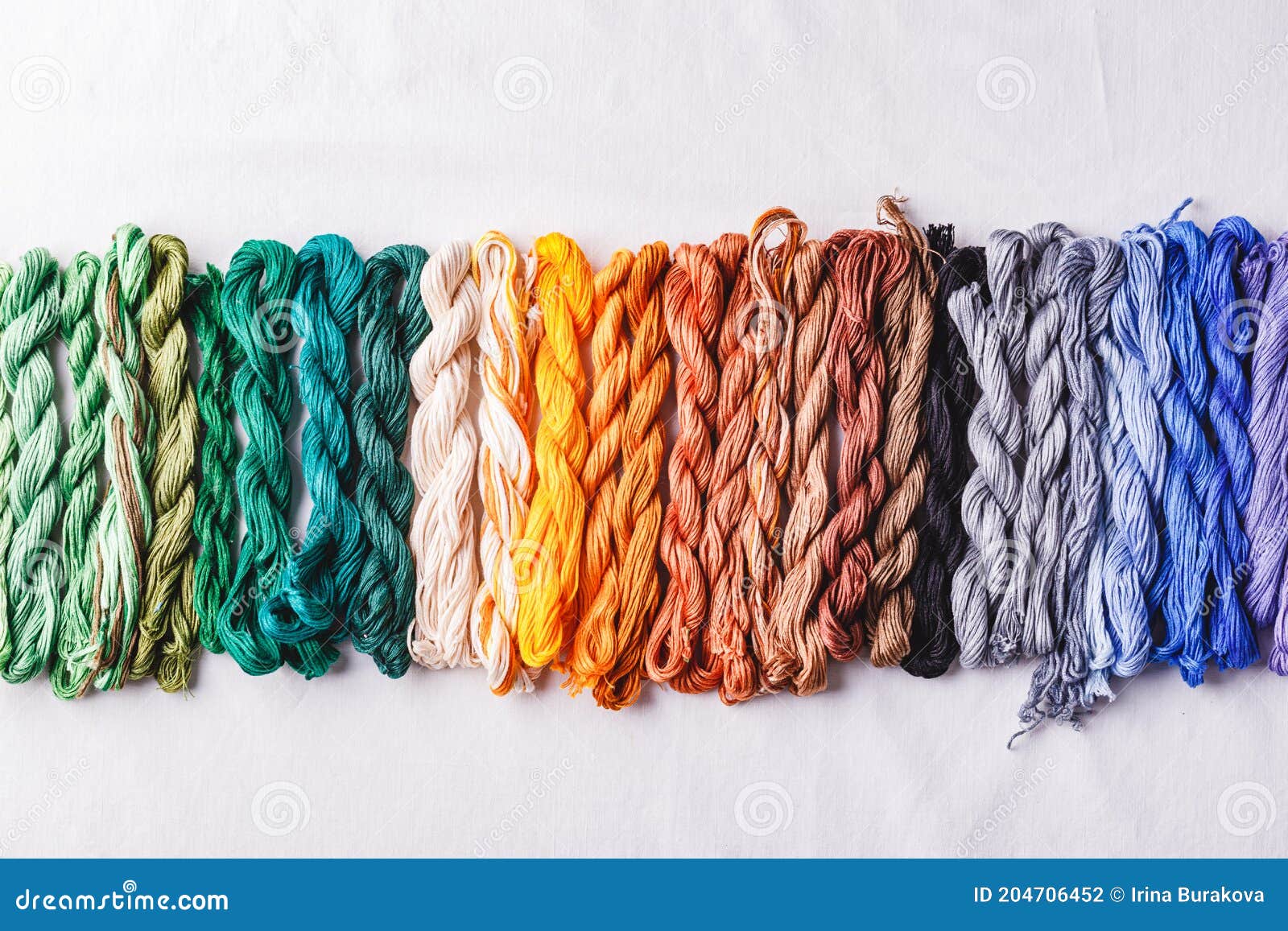 Colorful Pattern Background from Embroidery Thread Stock Photo - Image ...