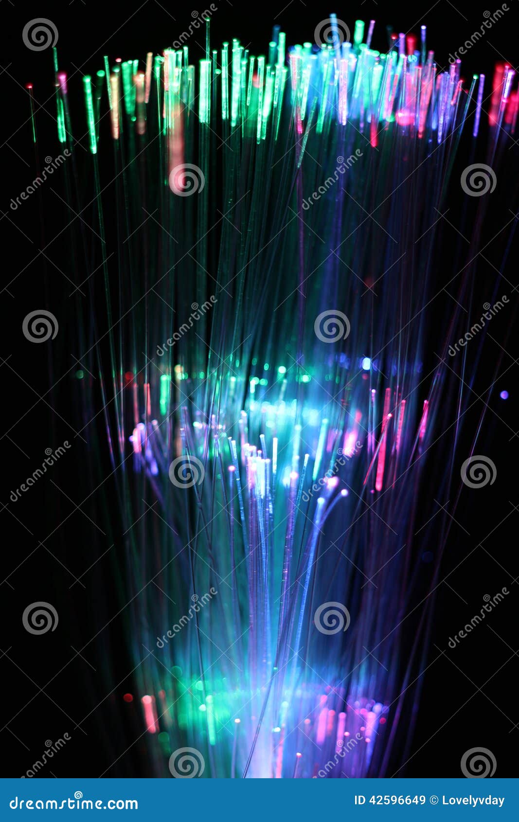 Colorful Background of Fiber Optical Network Cable.. Stock Image ...