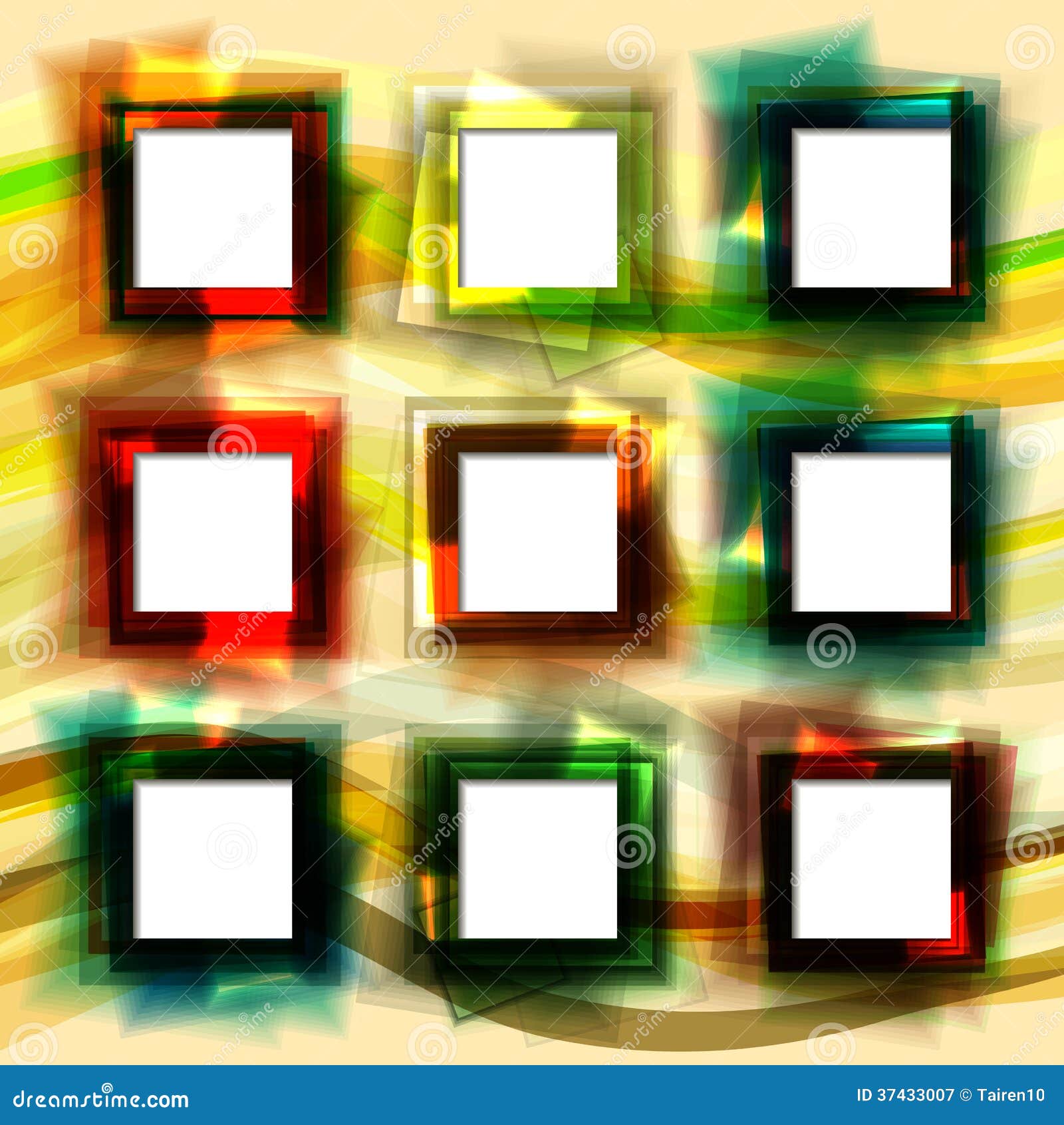 Colorful Background with Grid of Squares Stock Vector - Illustration of ...