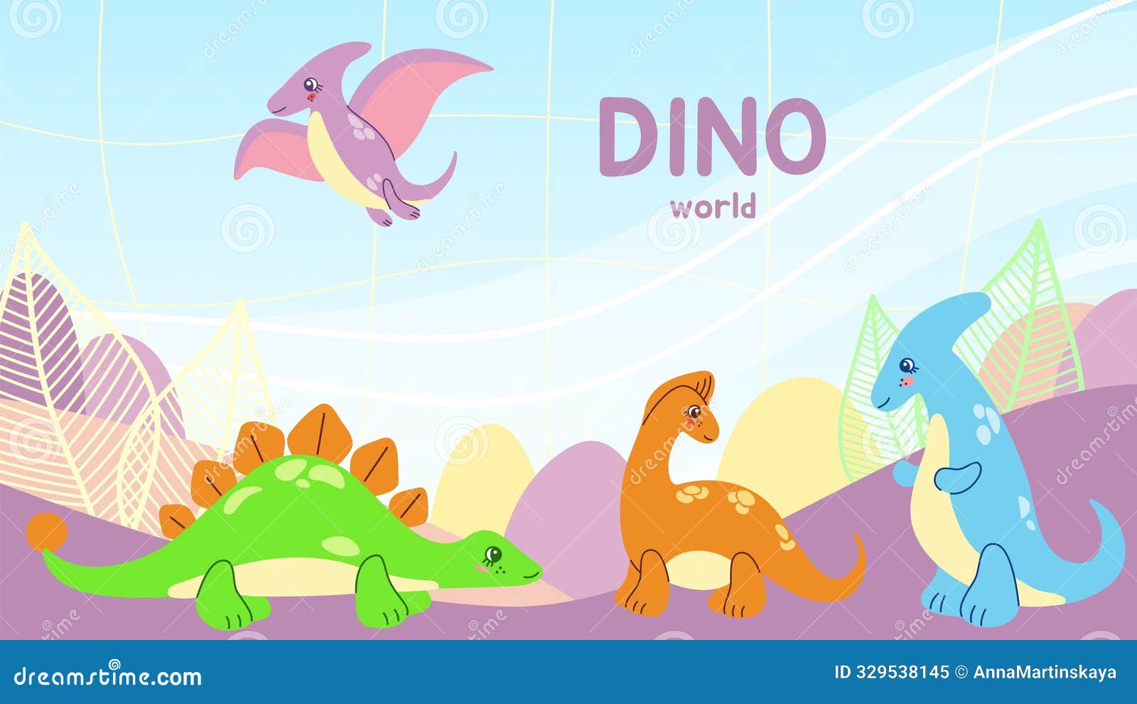 Dinosaurs Vector Set | CartoonDealer.com #98861341