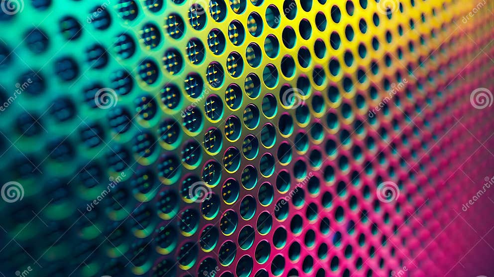 A Colorful Background with Holes and Dots Stock Image - Image of ...