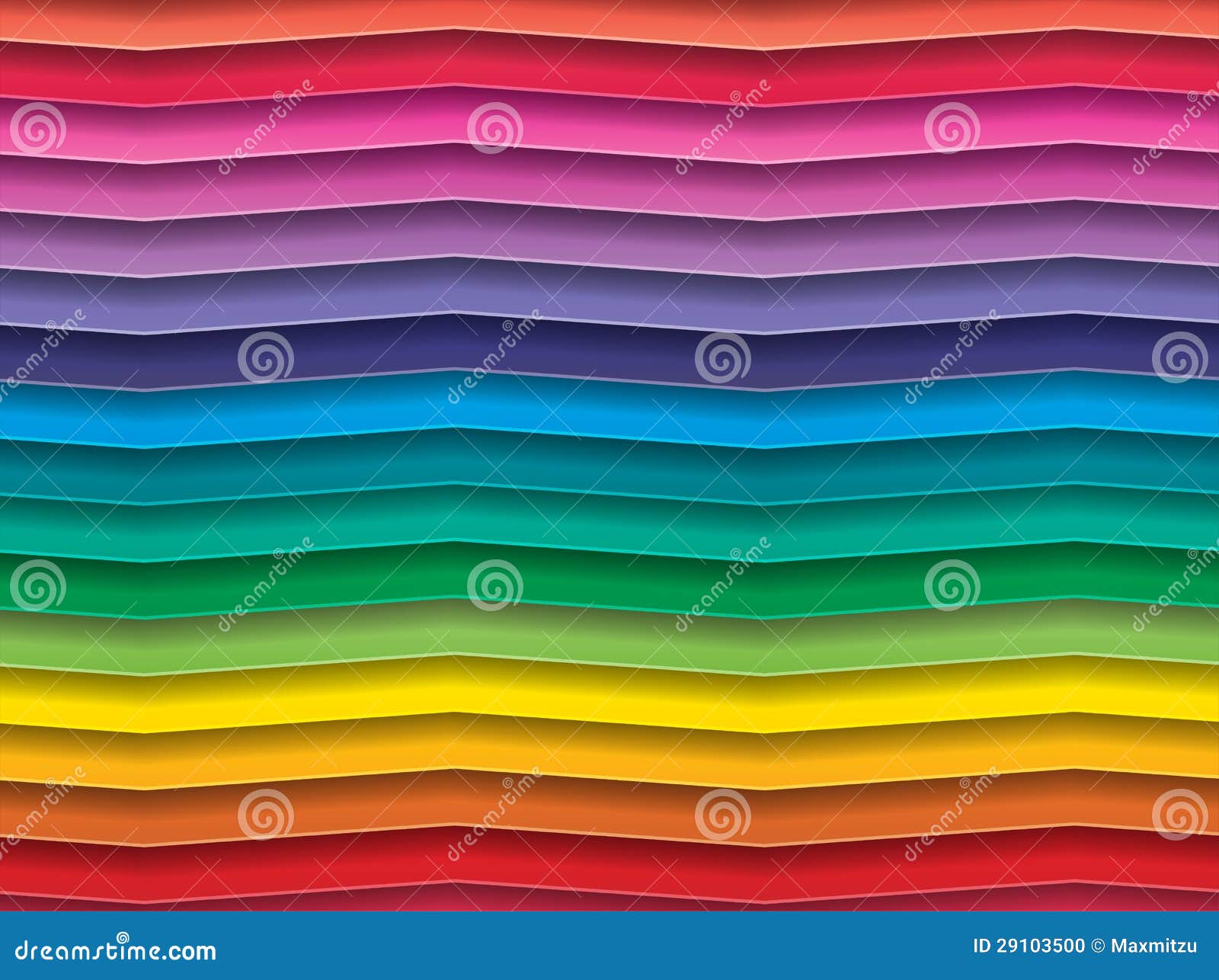 Colorful Background with Horizontal Wave Lines Stock Vector ...