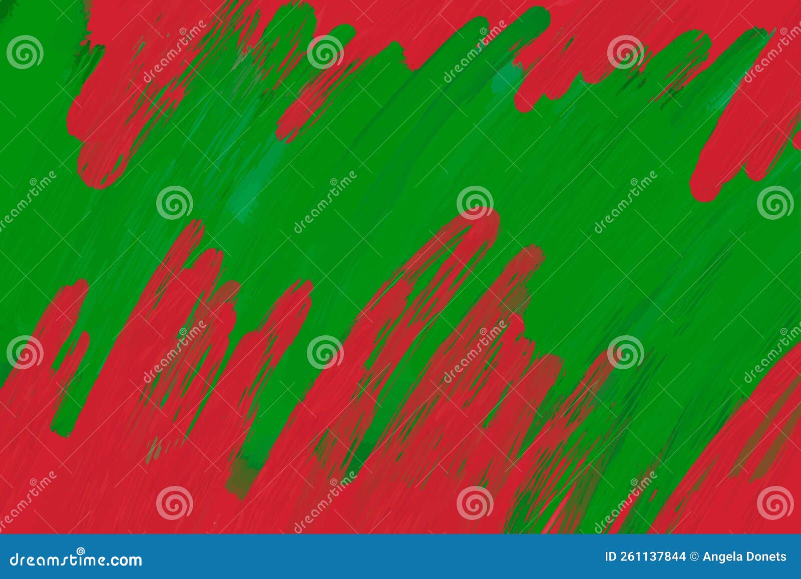 Colorful Background with Paint Strokes, Red and Green Stock Vector ...