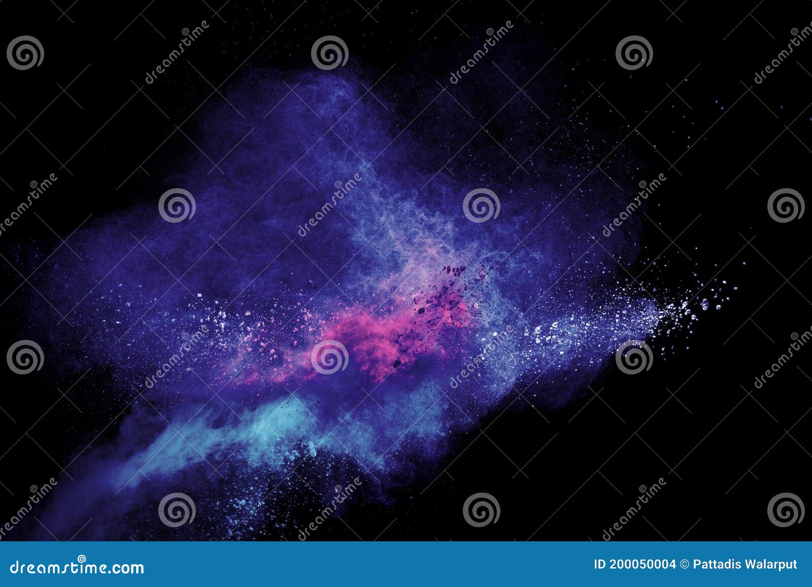 Colorful Background of Pastel Powder Explosion.Multi Colored Dust ...