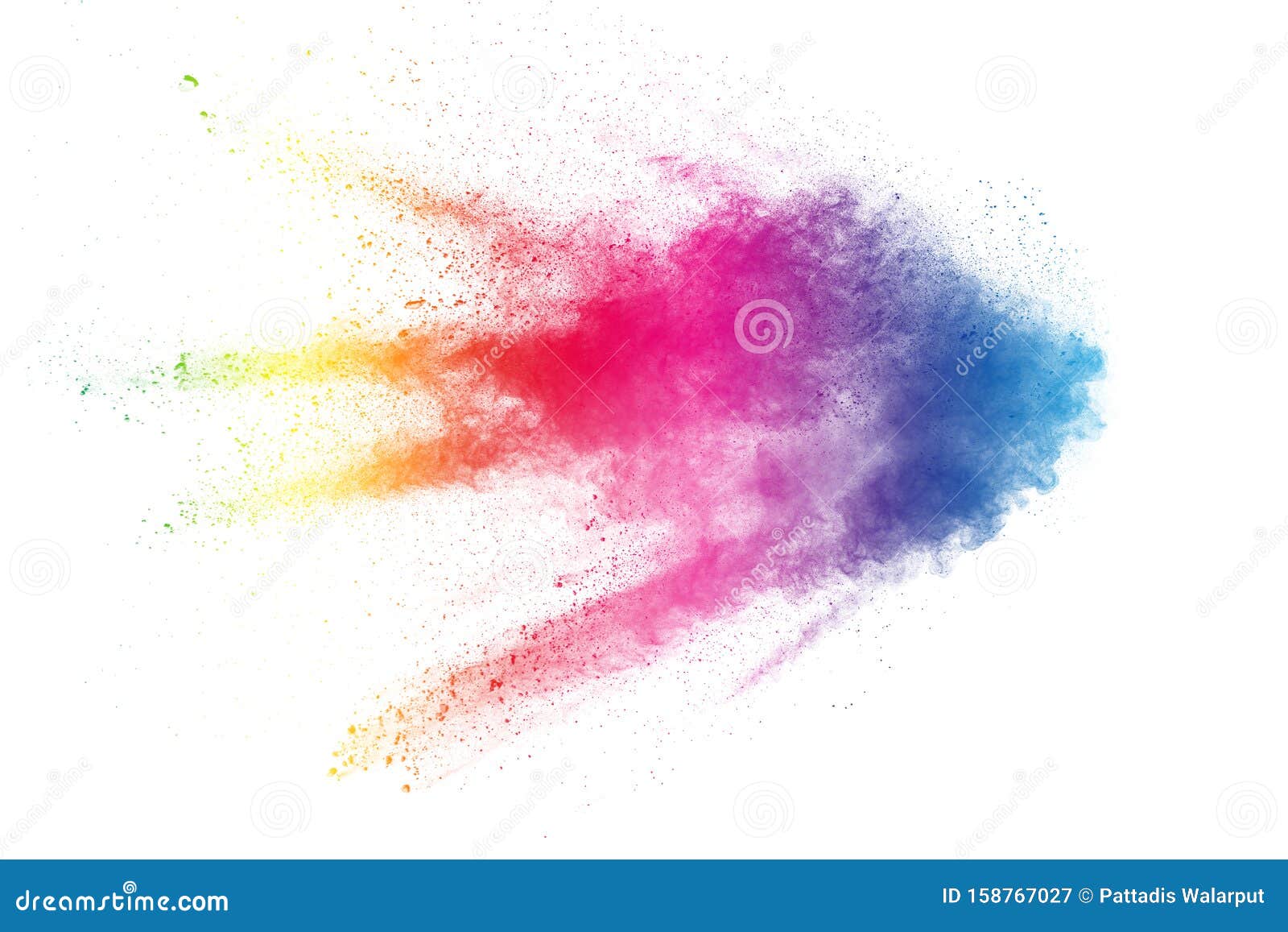 Colorful Background Of Pastel Powder Explosion.Multi Colored Dust ...