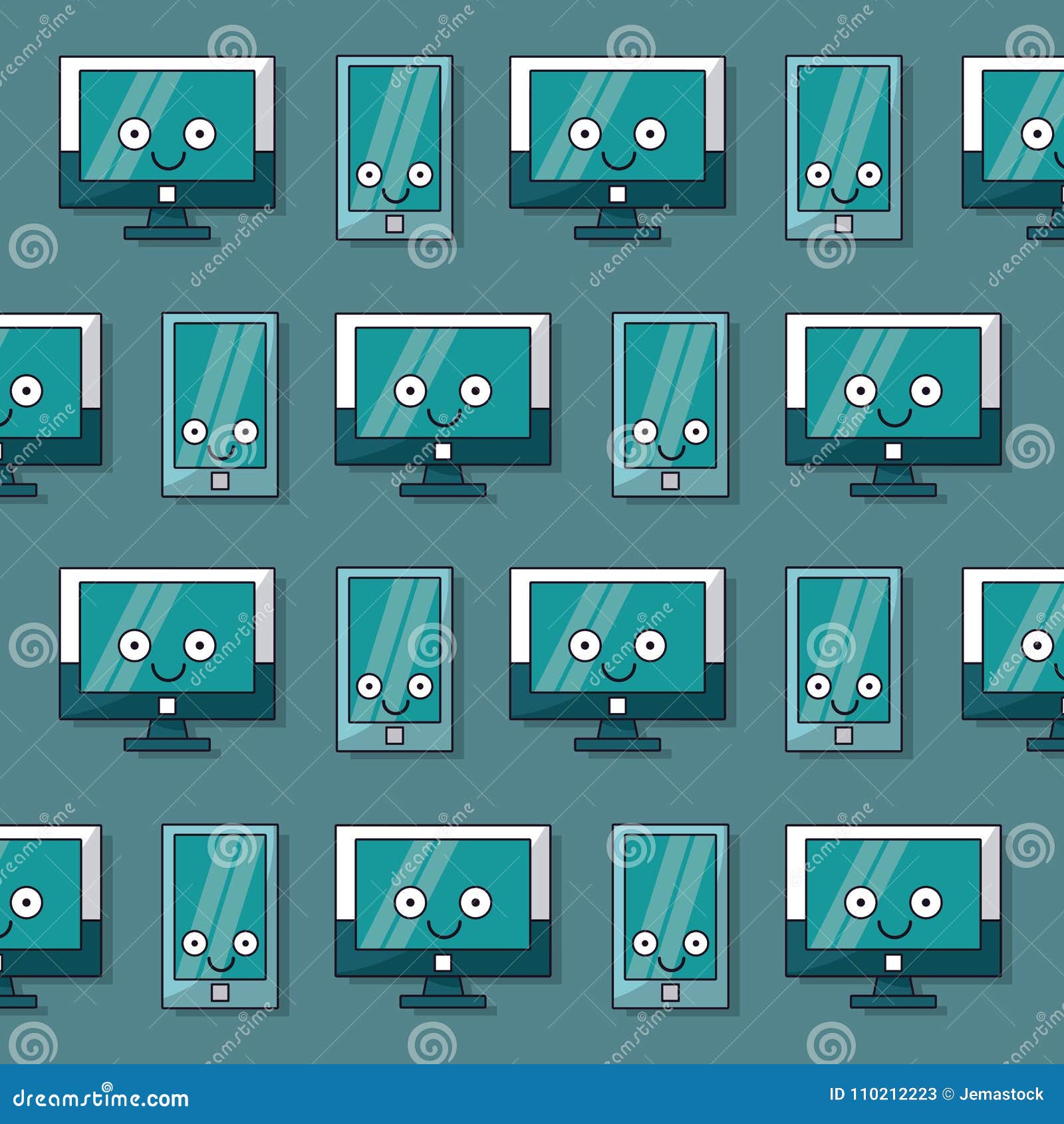 Colorful Monitors Stock Illustrations – 107 Colorful Monitors Stock ...