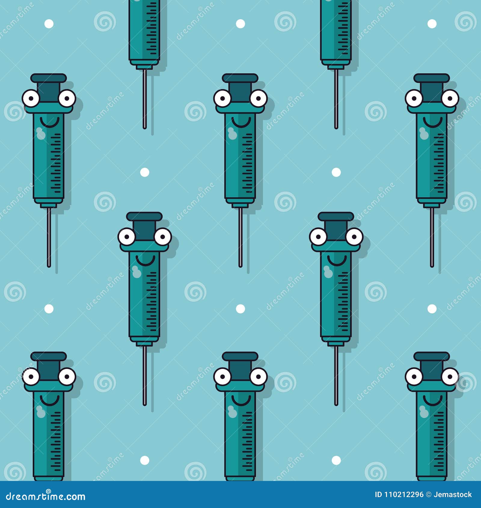 Colorful Background with Pattern of Syringes Animated Stock Vector ...