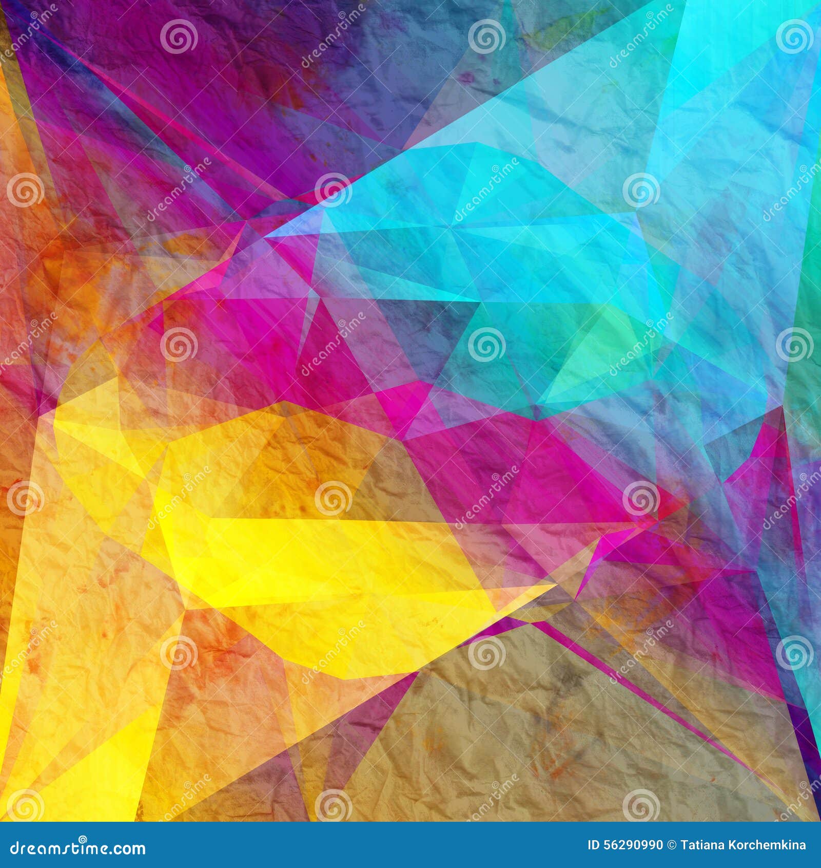 Colorful Background with Polygons Stock Illustration - Illustration of ...