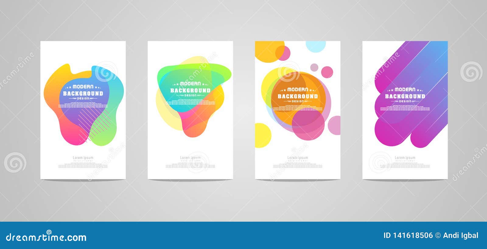 Colorful Background Poster Design Illustration Vector Stock Vector ...