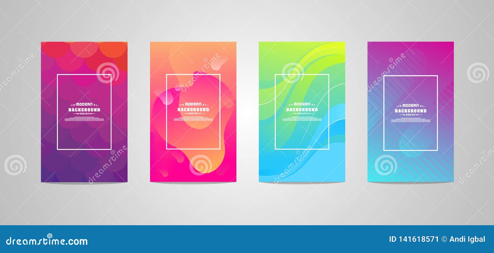 Colorful Background Poster Design Illustration Vector Stock Vector ...