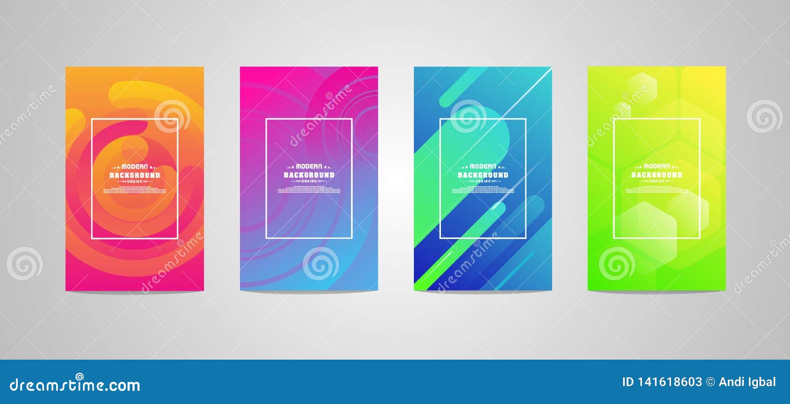 Colorful Background Poster Design Illustration Vector Stock Vector ...