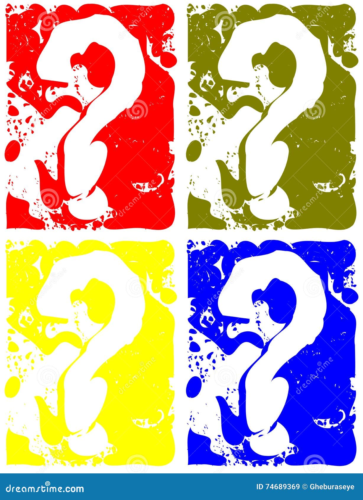 Colorful Background with Question Marks Stock Vector - Illustration of ...