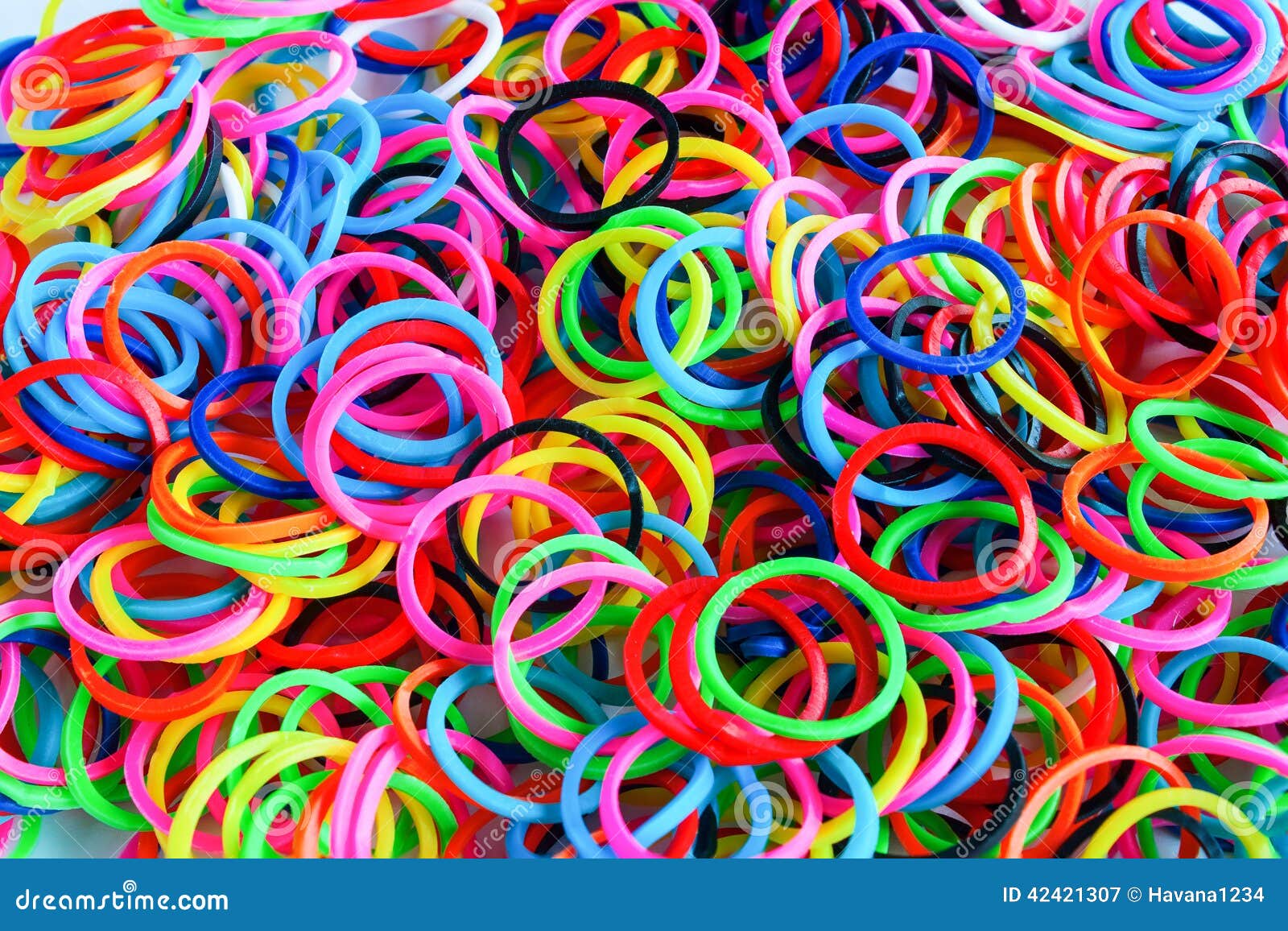 Colorful Background Rainbow Colors Rubber Bands Loom Stock Illustration ...