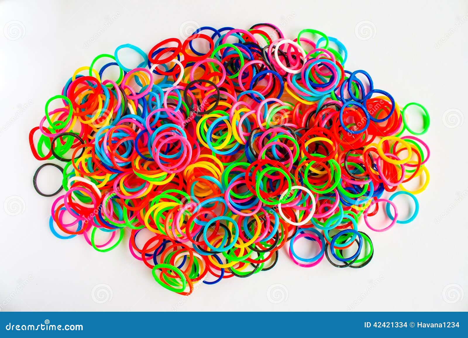 Colorful Background Rainbow Colors Rubber Bands Loom Stock Illustration ...