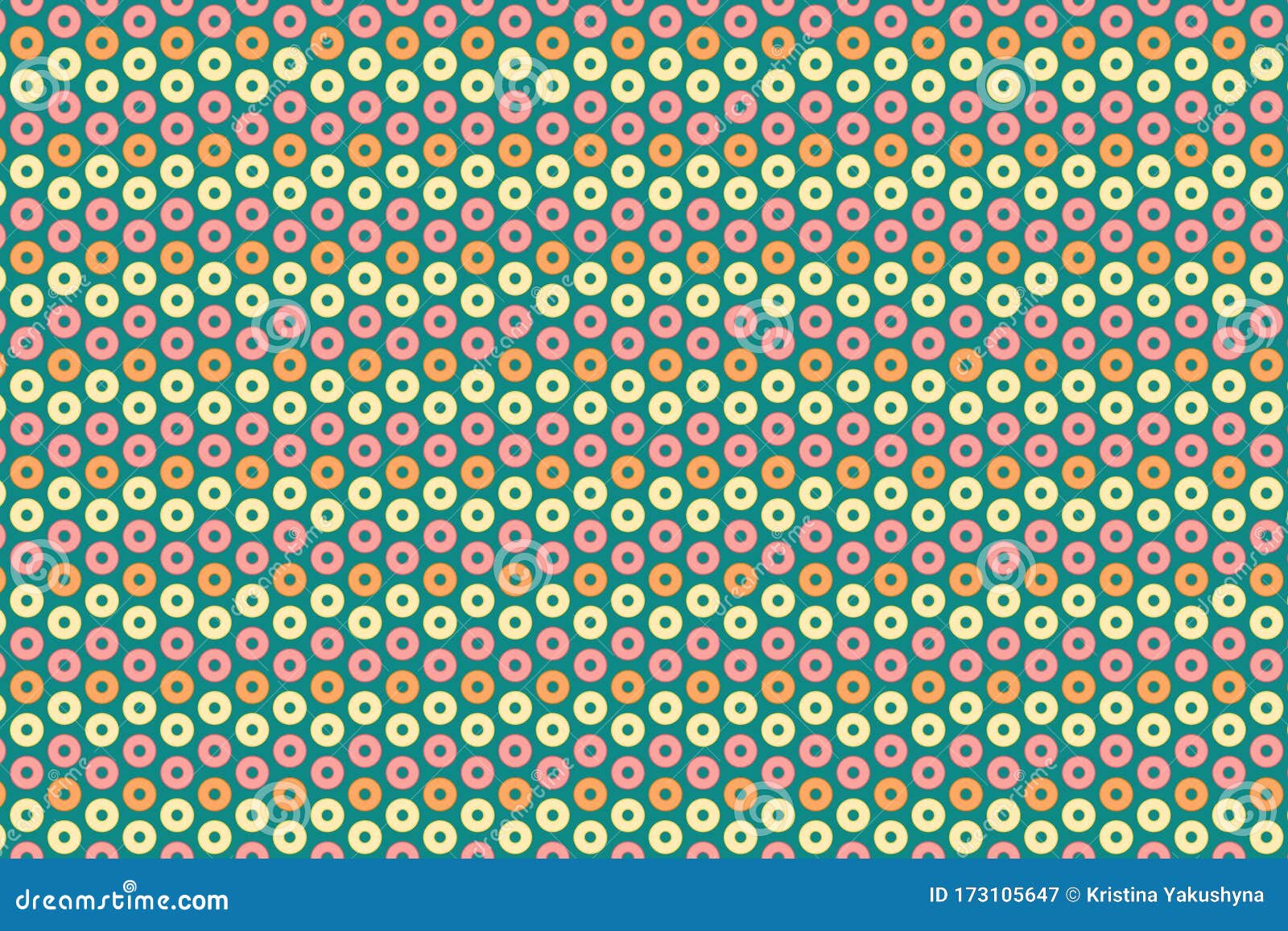 Colorful Background with Repeating Circles. Green Pattern Stock ...