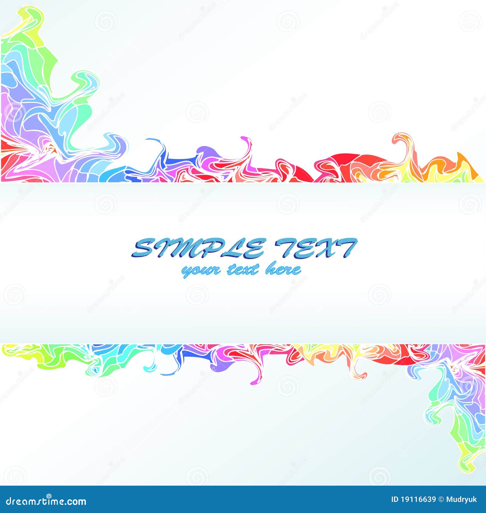 Colorful Background_simple Text_blue Stock Vector - Illustration of ...