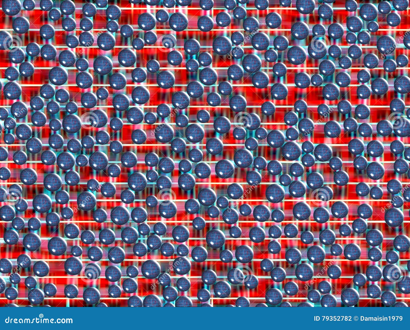 Colorful Background with Small Blue Spheres Stock Photo - Image of ...