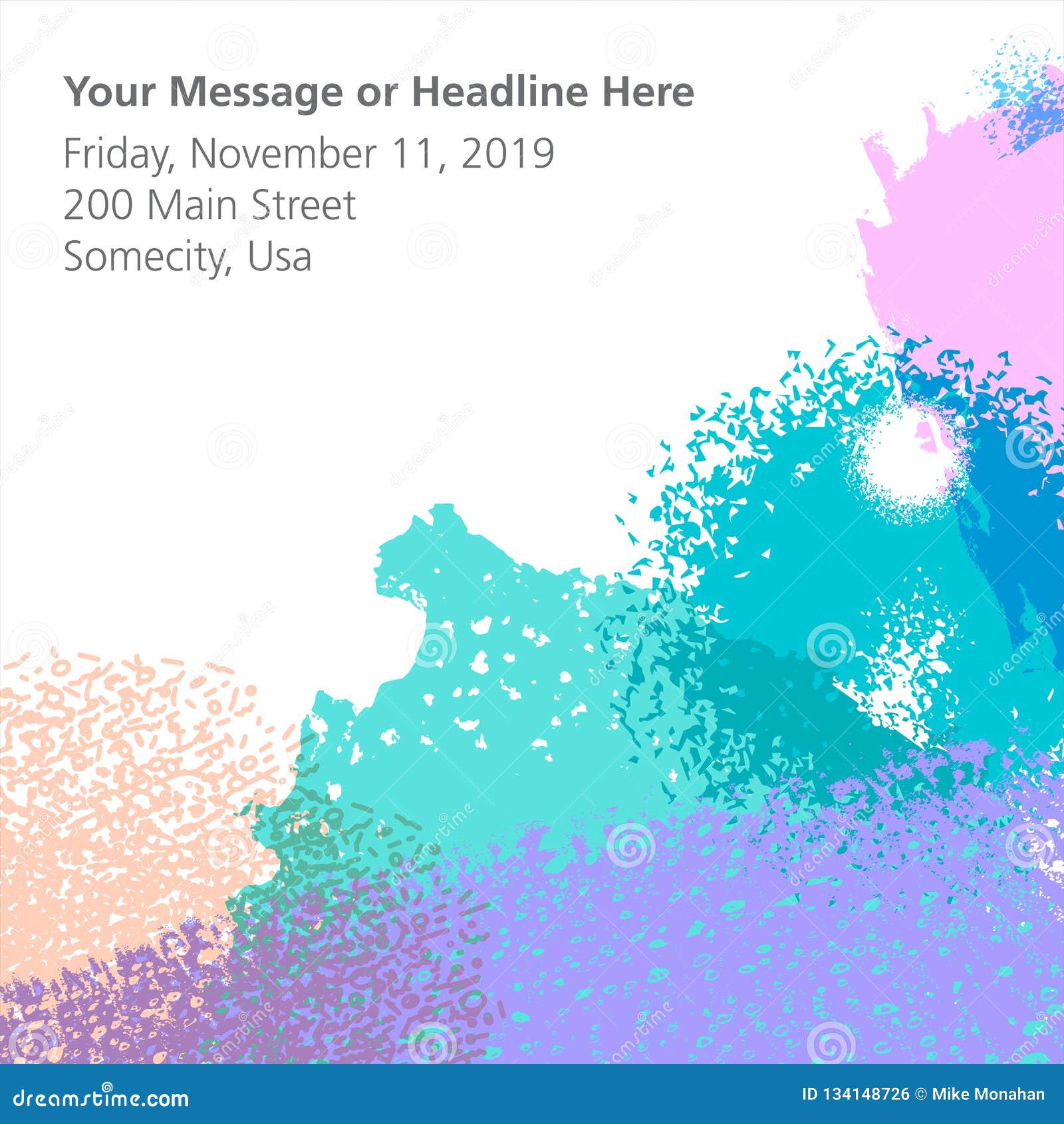 Colorful Background with Space for Text. Stock Vector - Illustration of ...