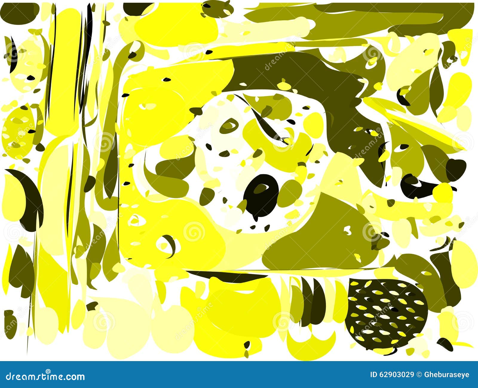 Colorful Background with Spots in Yellow Tones Stock Vector ...