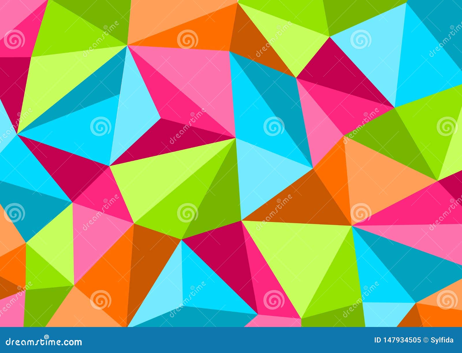 Colorful Background in Style Low Poly, Geometric Pattern. Vector Stock ...