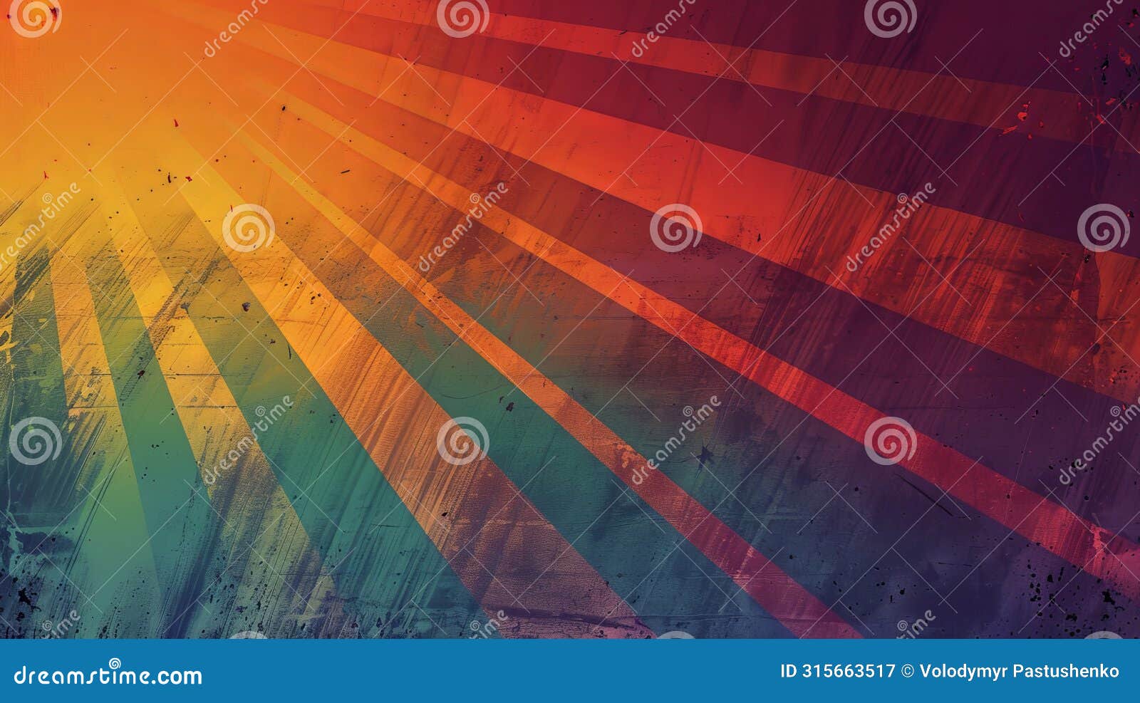 A Colorful Background with Sun Rays Stock Image - Image of colorfulness ...
